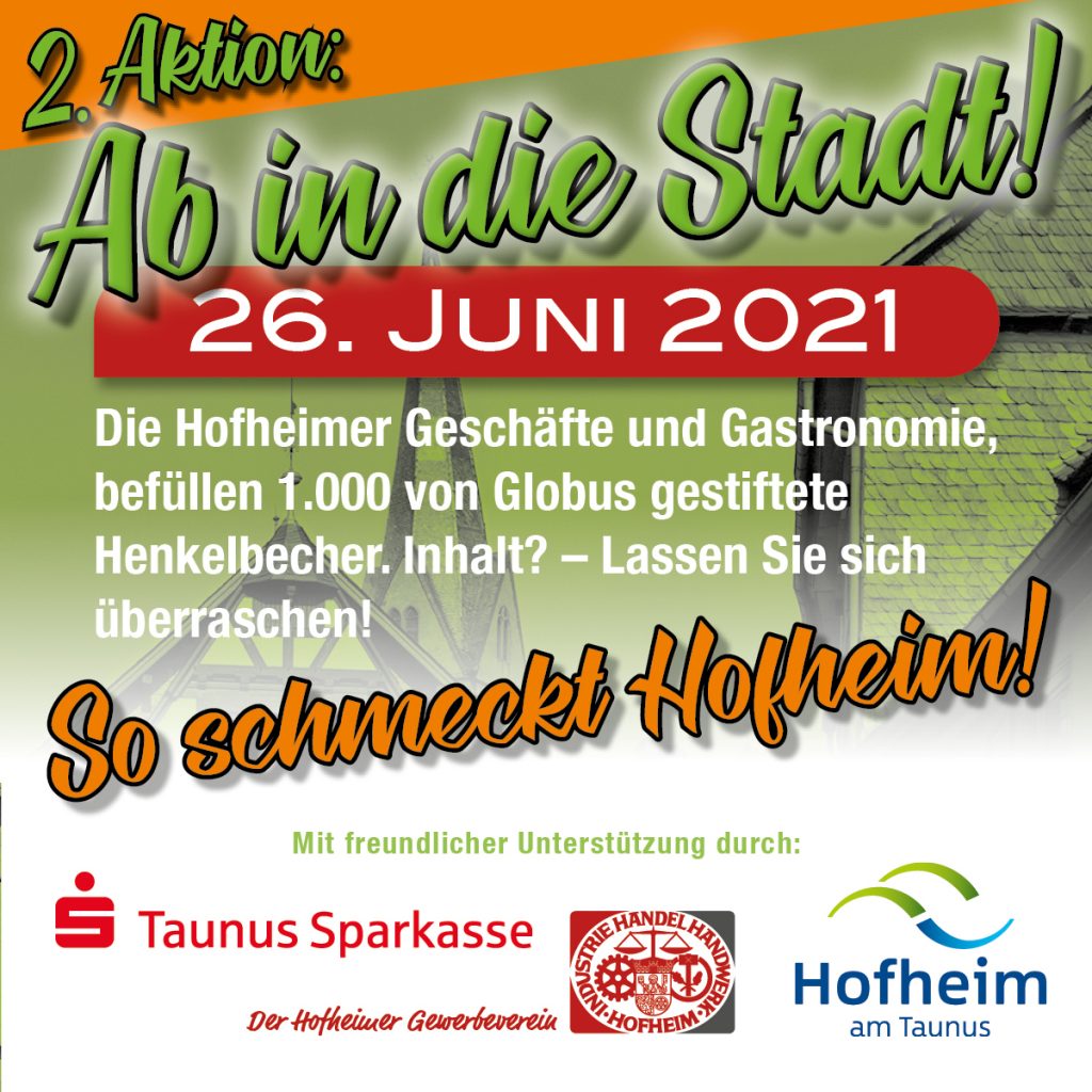 2. Aktion: „AB IN DIE STADT!“ IN HOFHEIM - Chinon Center Hofheim